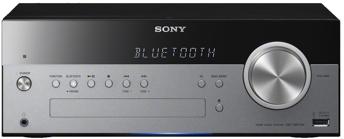 Sony CMT-SBT100 Bluetooth Micro Music System - Black/Gray for sale ...